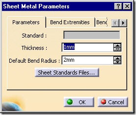 CATIA Sheetmetal Design: Generative Sheet Metal Parameters Overview